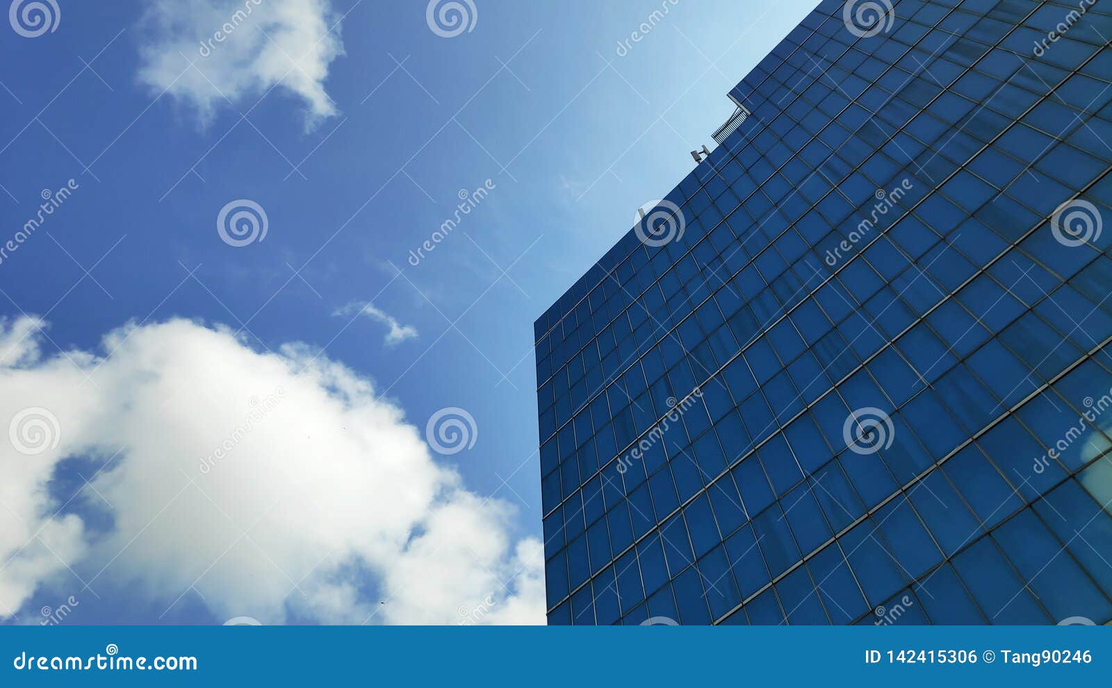 Modern Office Building and Blue Sky Stock Photo - Image of financial ...