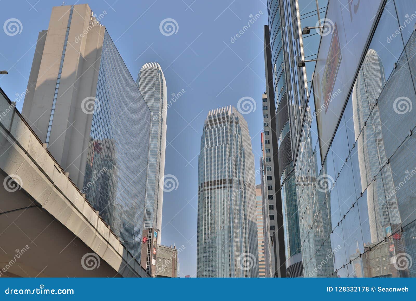 Modern Office Building in Commercial Area Hk Editorial Stock Photo ...