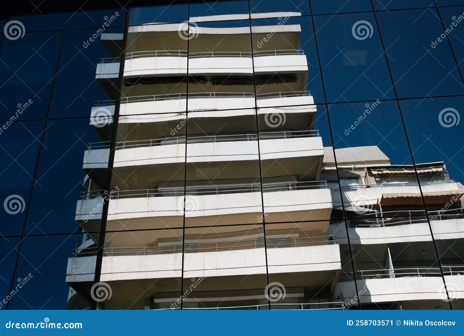 Repetition Of Windows Office Building Background And Pattern Royalty ...