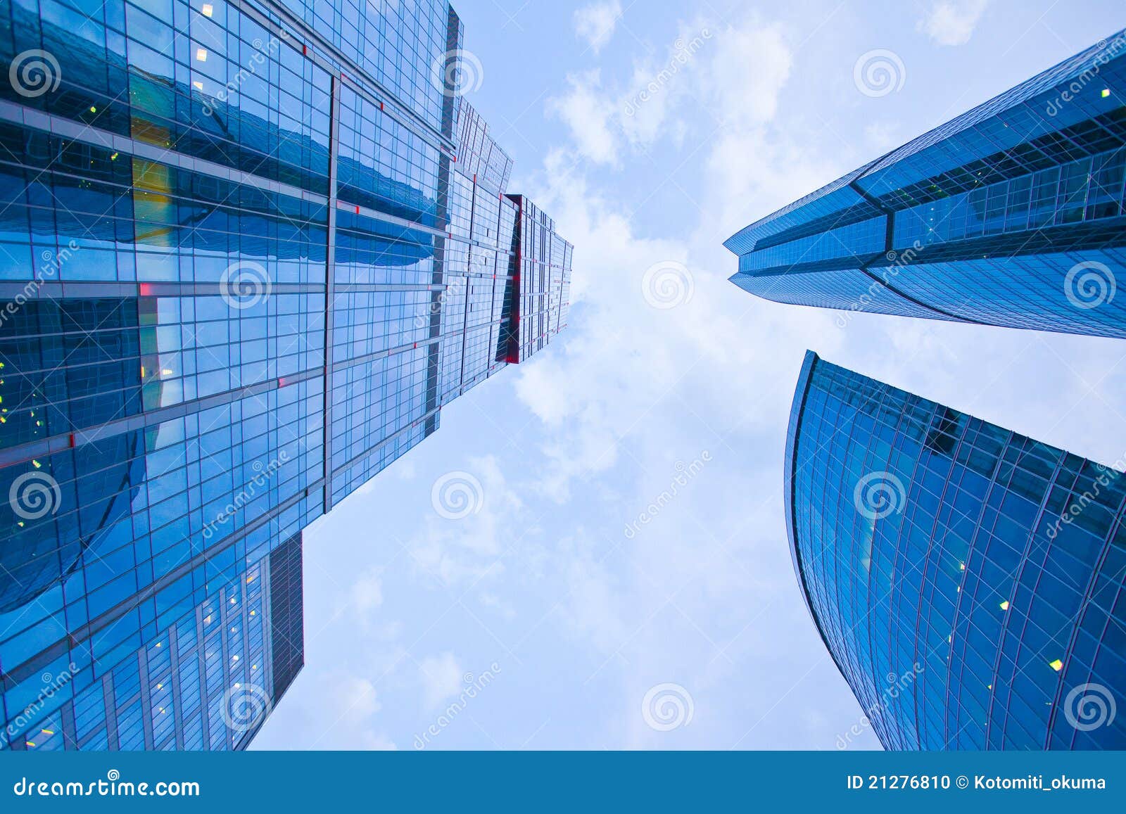 Modern Office Building in Evening Stock Photo - Image of downtown, life ...