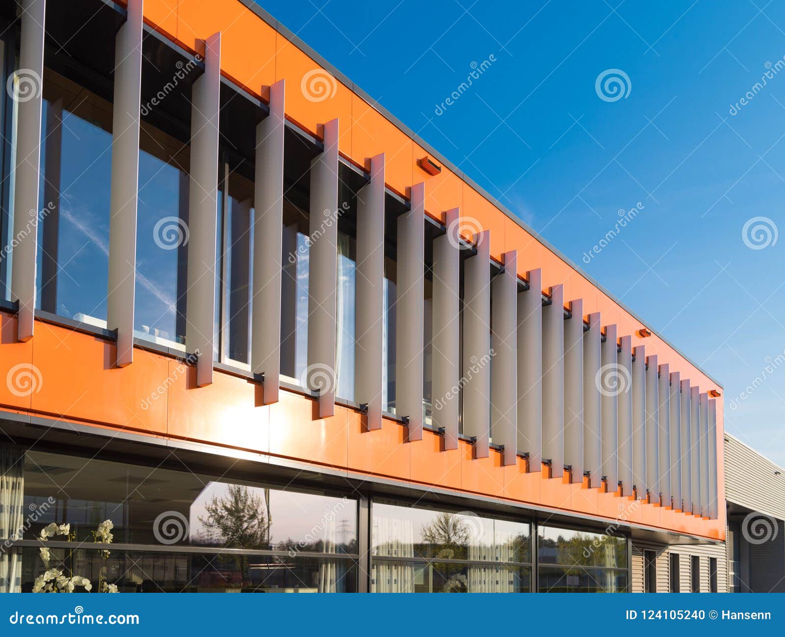 Modern Office Building Exterior Stock Photo - Image of clear, company ...