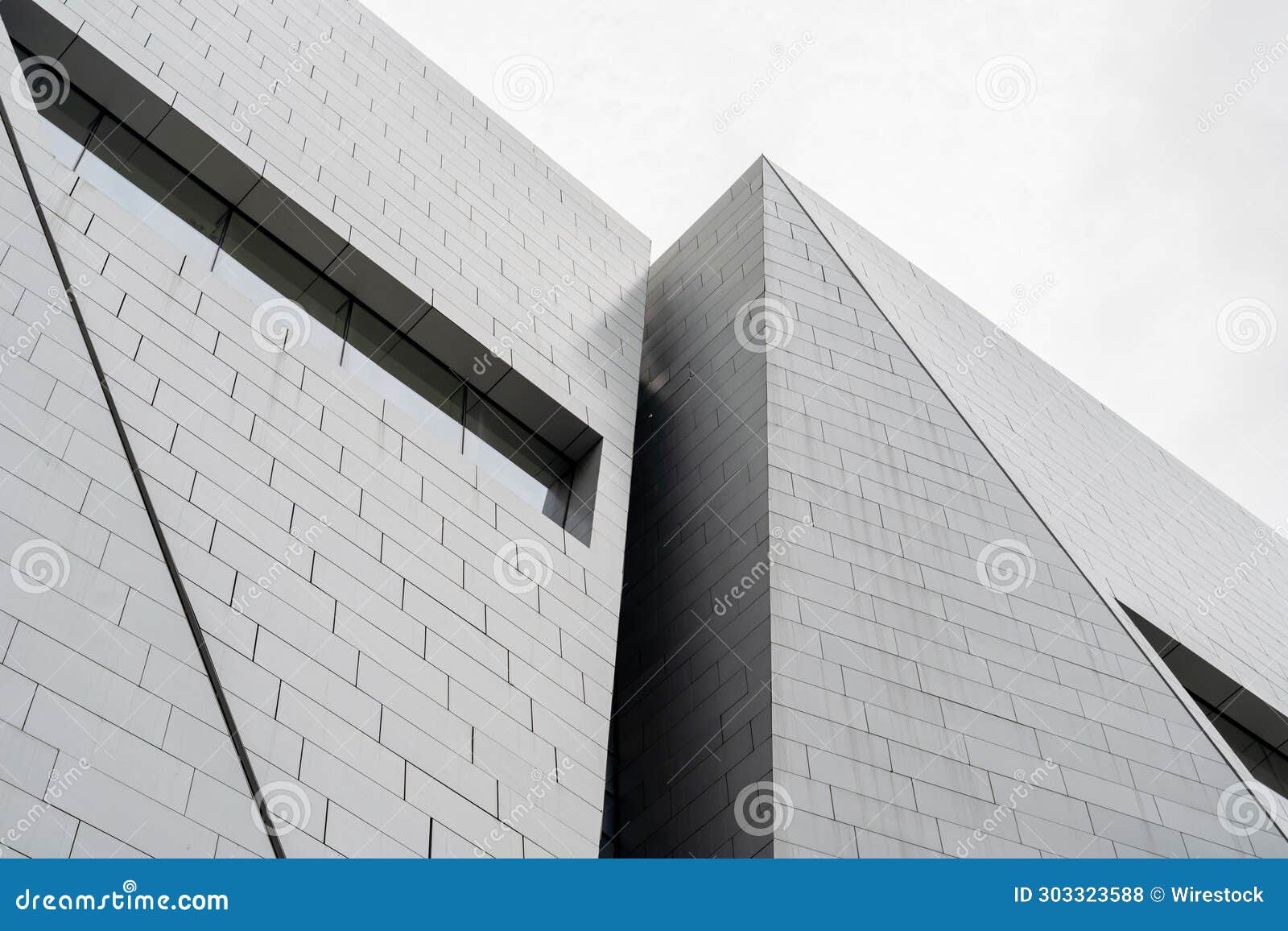 Modern Office Building Exterior with a Geometry Style Design Stock ...