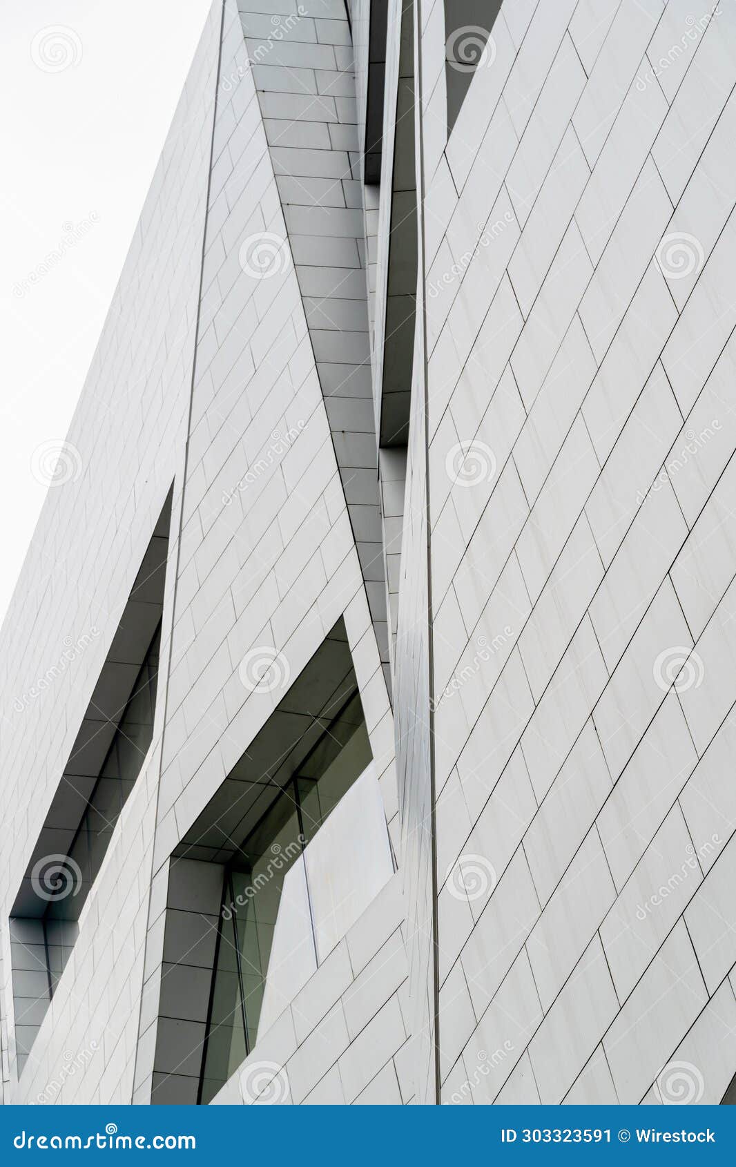 Modern Office Building Exterior with a Geometry Style Design Stock ...