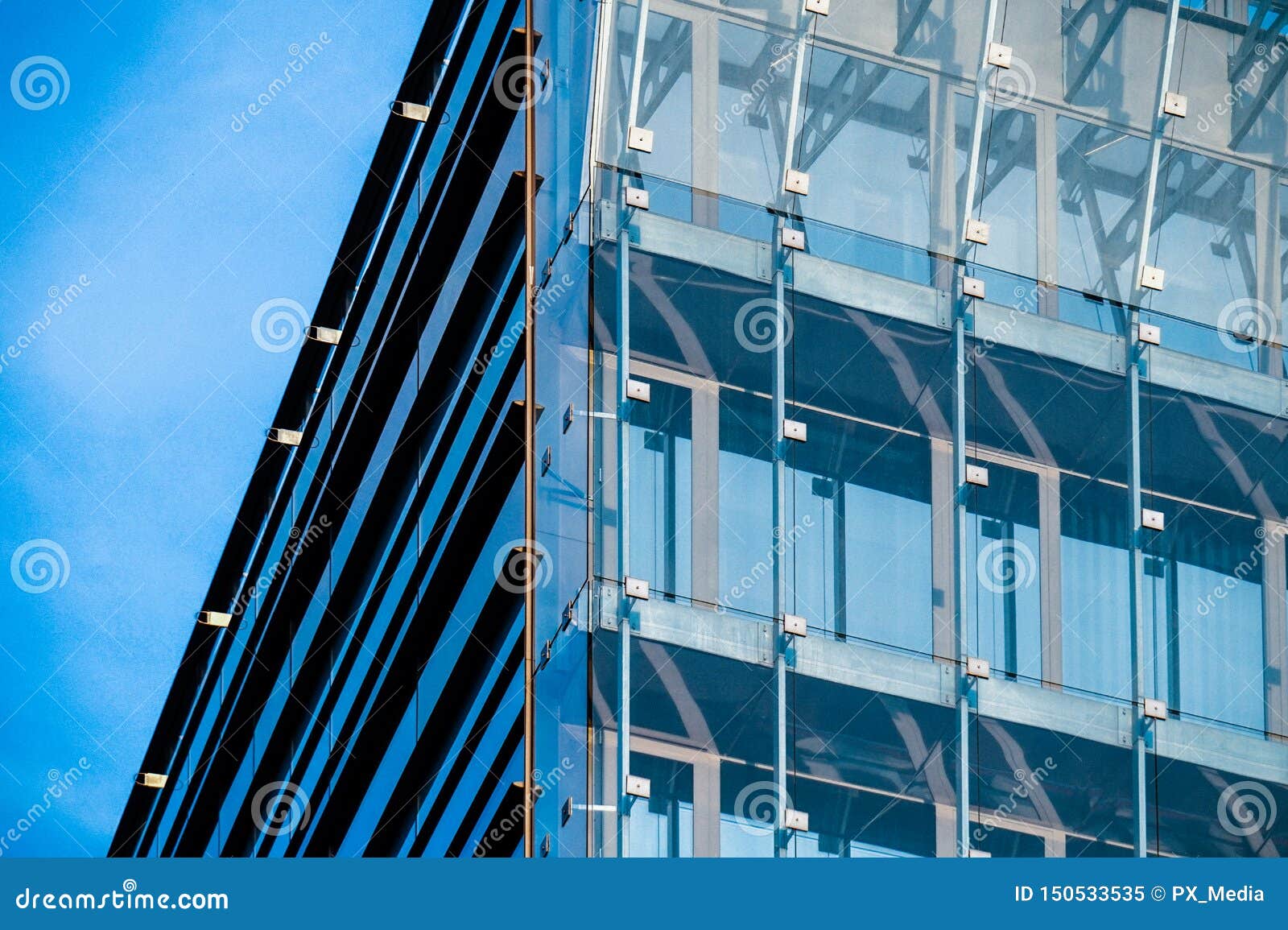 Modern Office Building - Glass and Steel, Sky Stock Image - Image of ...