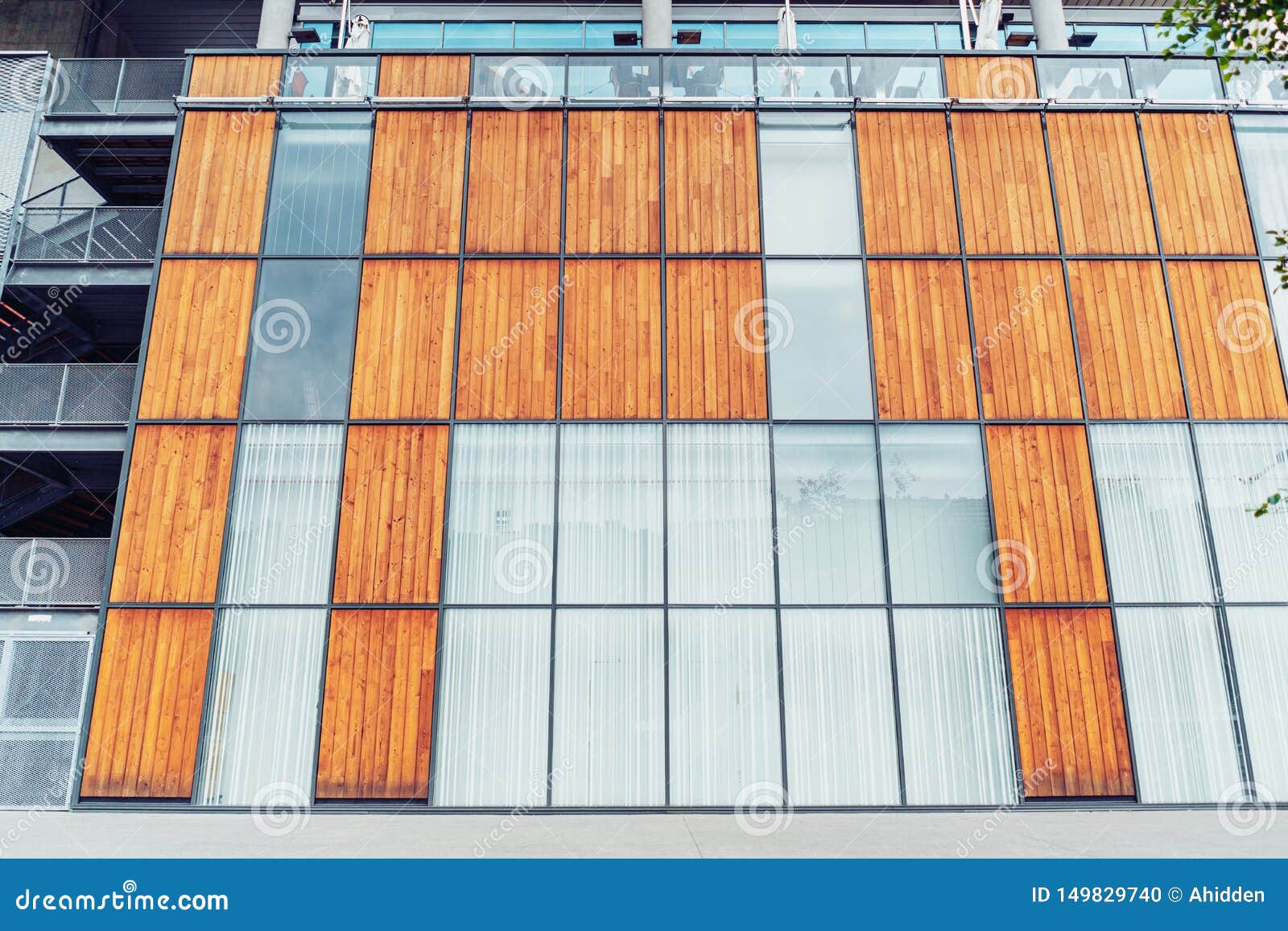 Modern Office Building Facade Stock Photo - Image of futuristic, design ...
