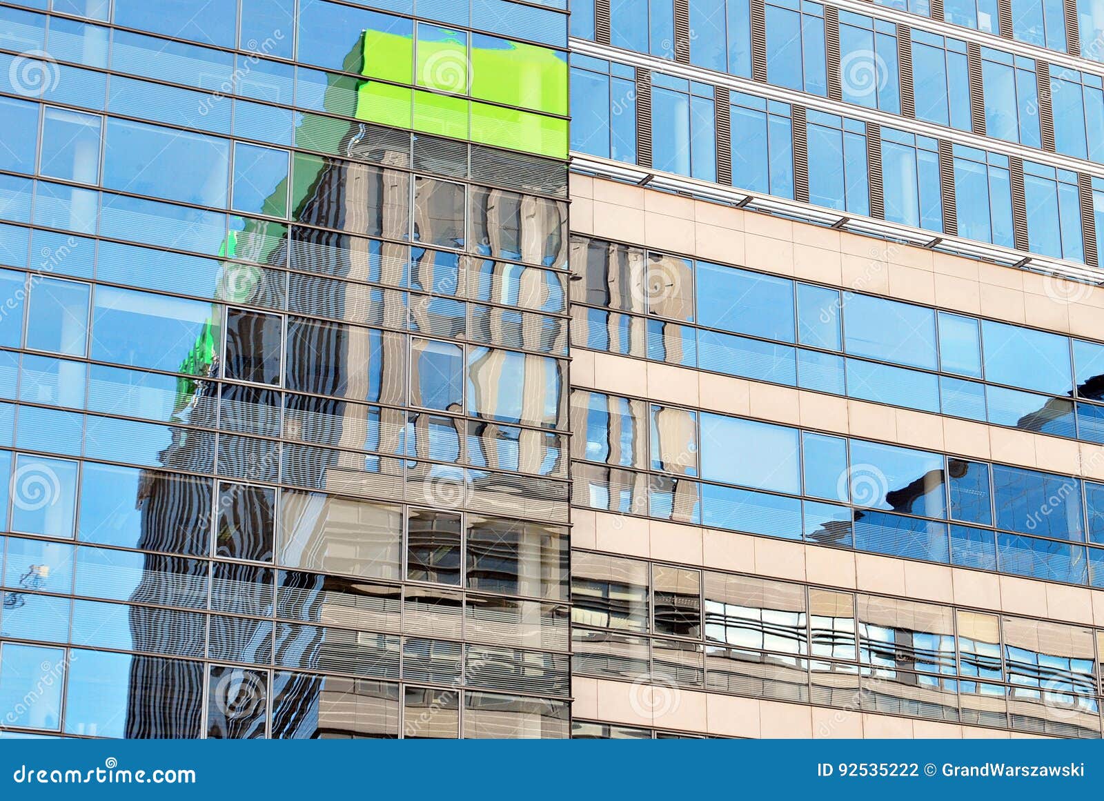 Modern Office Building with Facade of Glass. Stock Photo - Image of ...