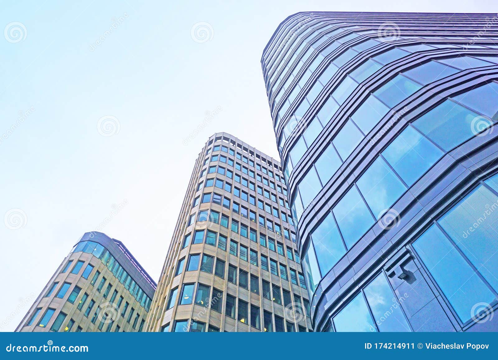 Modern Office Building with Facade Stock Image - Image of finance ...