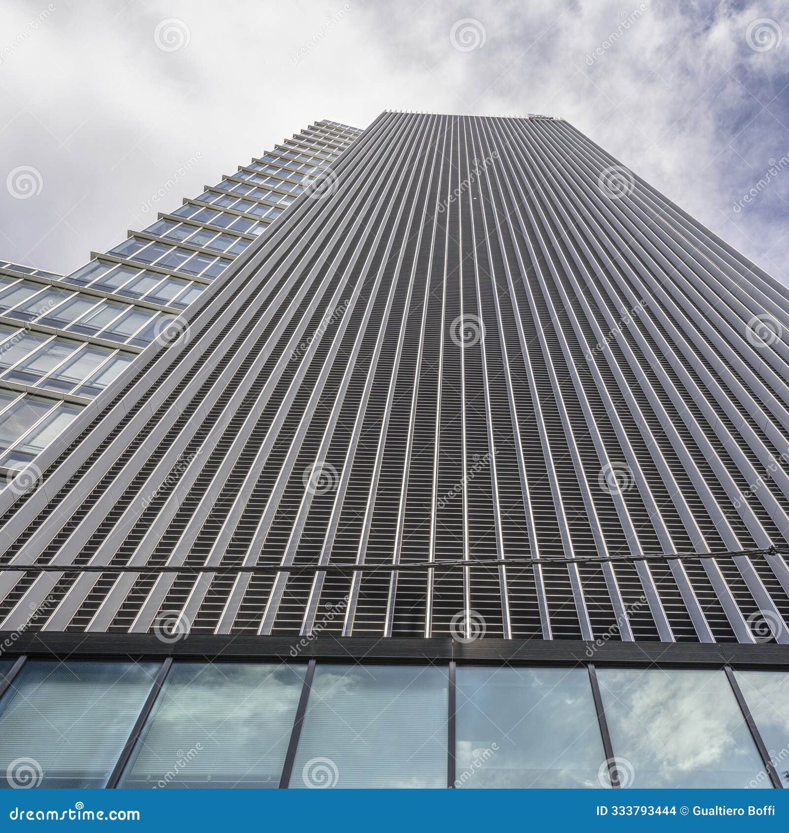 Modern Office Building Facade Soaring into the Sky Editorial Stock ...