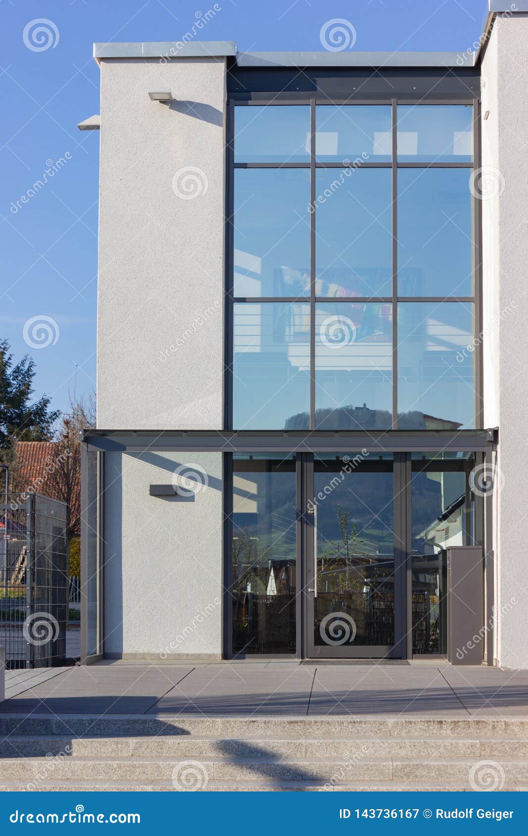 Modern Office Building Facade Stock Image - Image of high, business ...