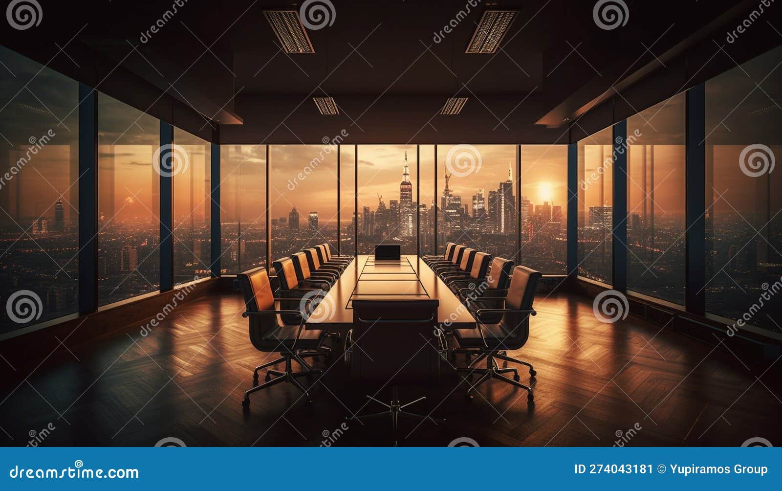 Modern Office Building Features Luxury Skyline View Generated by AI ...