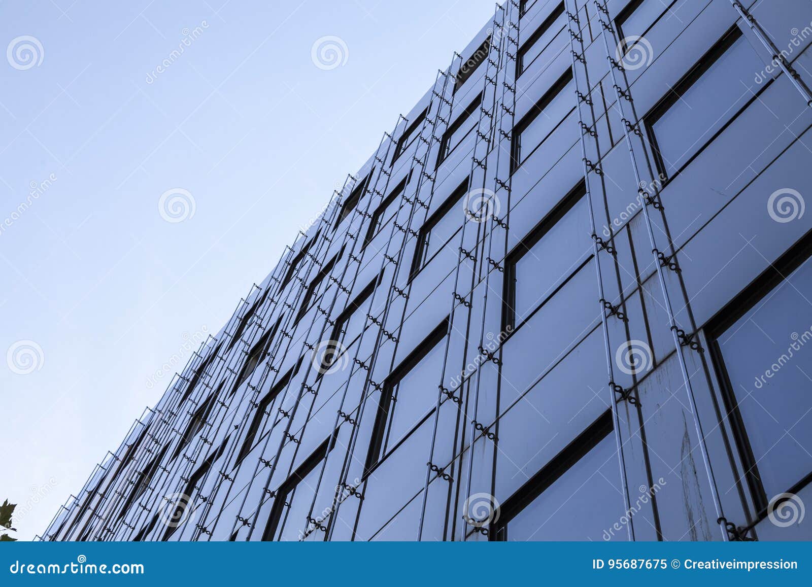 Modern Office Building Front Stock Image - Image of business, texture ...