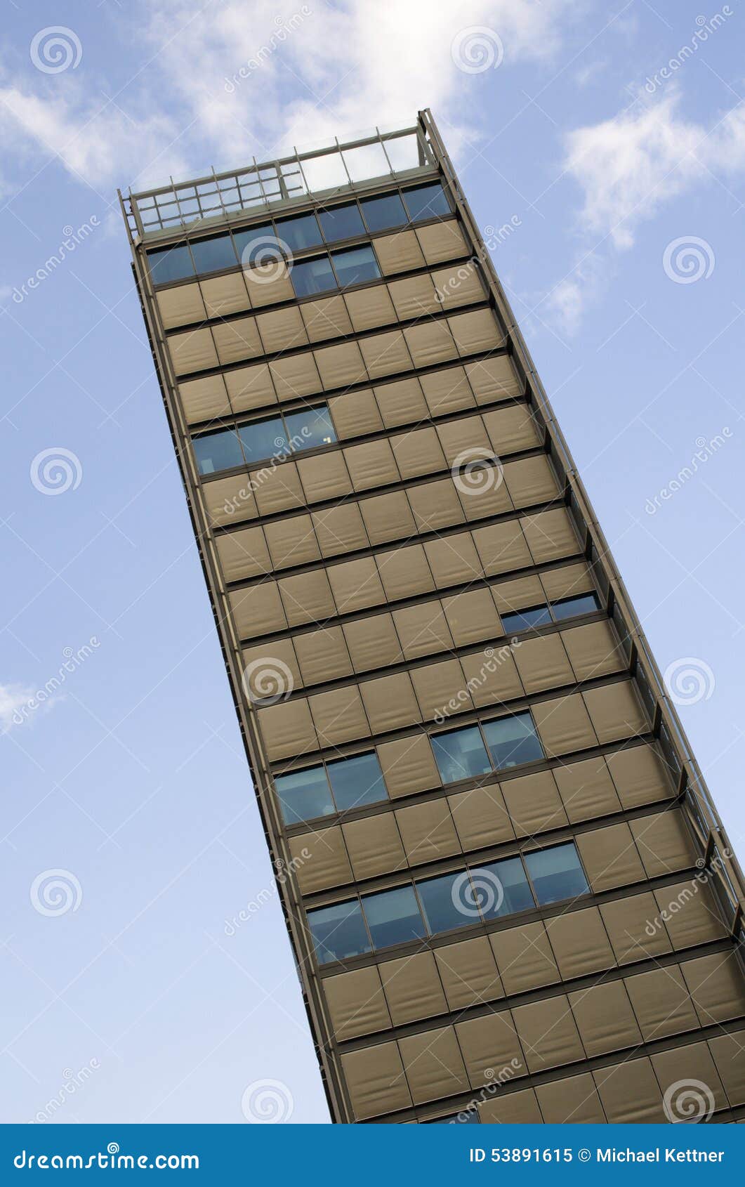 Modern Office Building with Glas Cladding Stock Image - Image of urban ...
