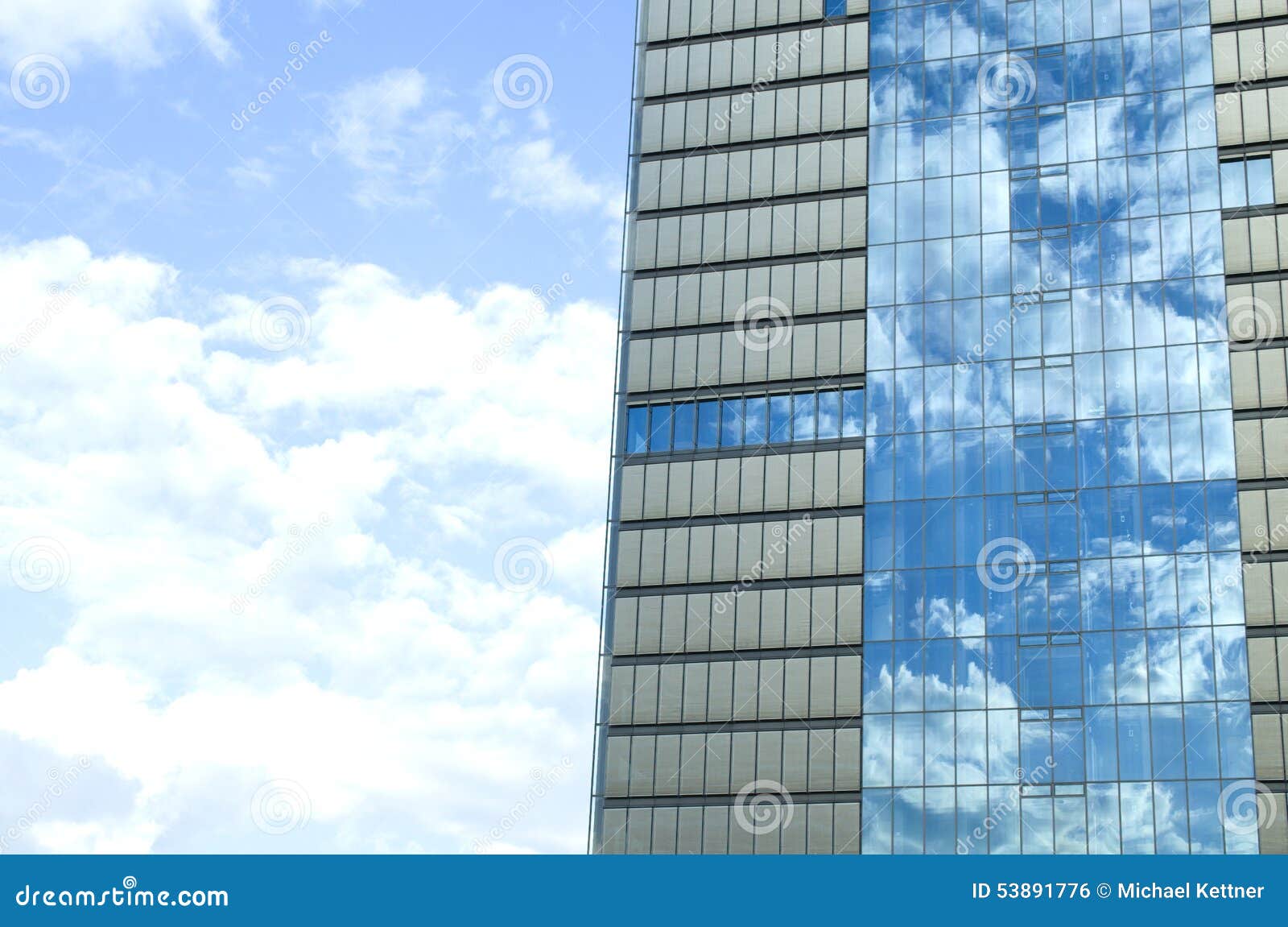 Modern Office Building with Glas Cladding Stock Photo - Image of ...