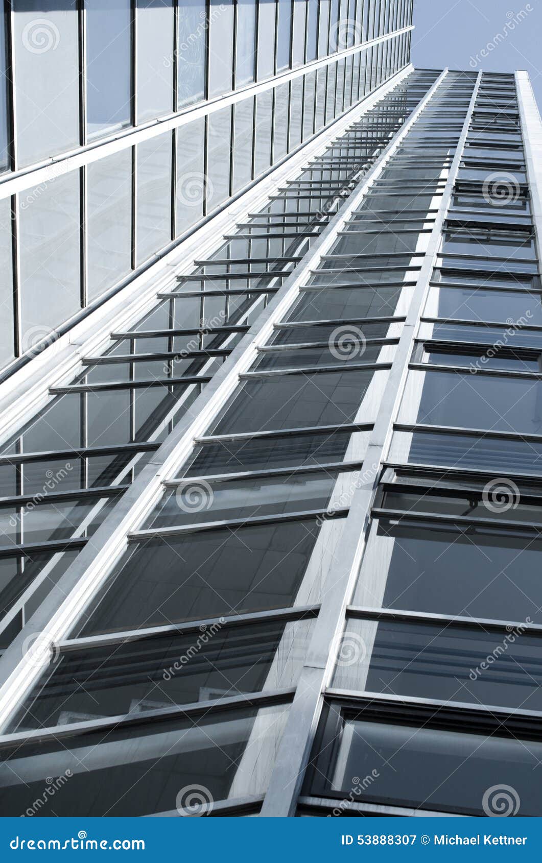 Modern Office Building with Glas Cladding Stock Image - Image of ...