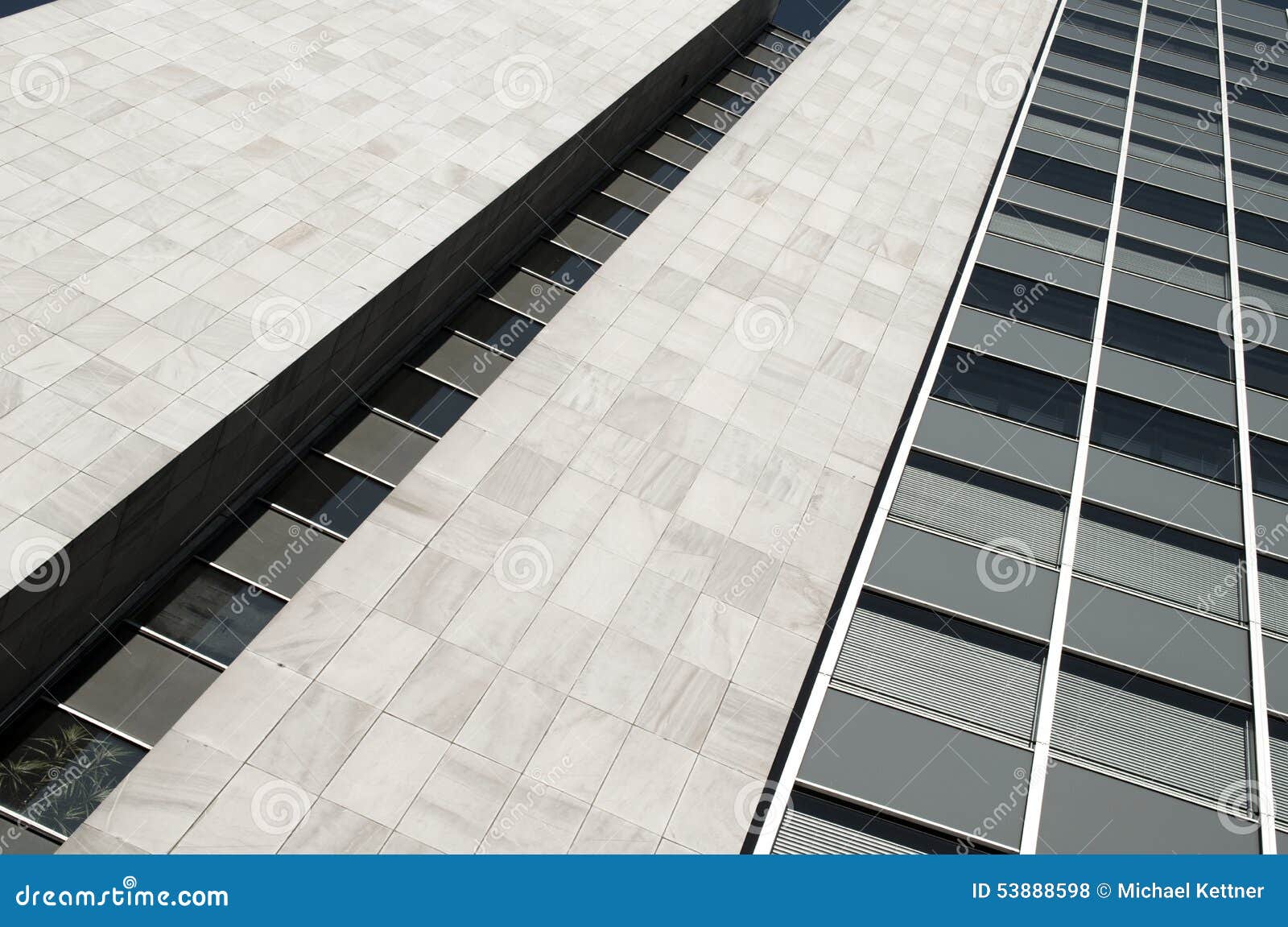 Modern Office Building with Glas Cladding Stock Photo - Image of ...