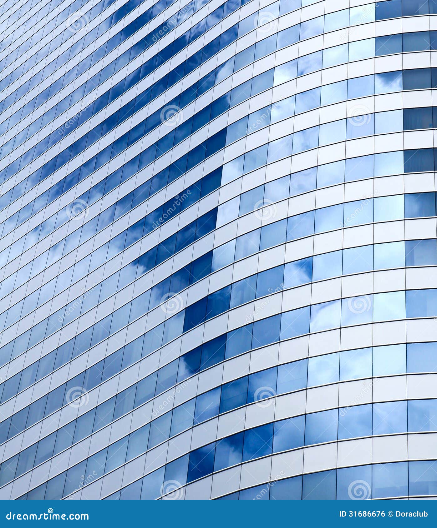Modern Office Building with Glass Pattern Stock Photo - Image of ...