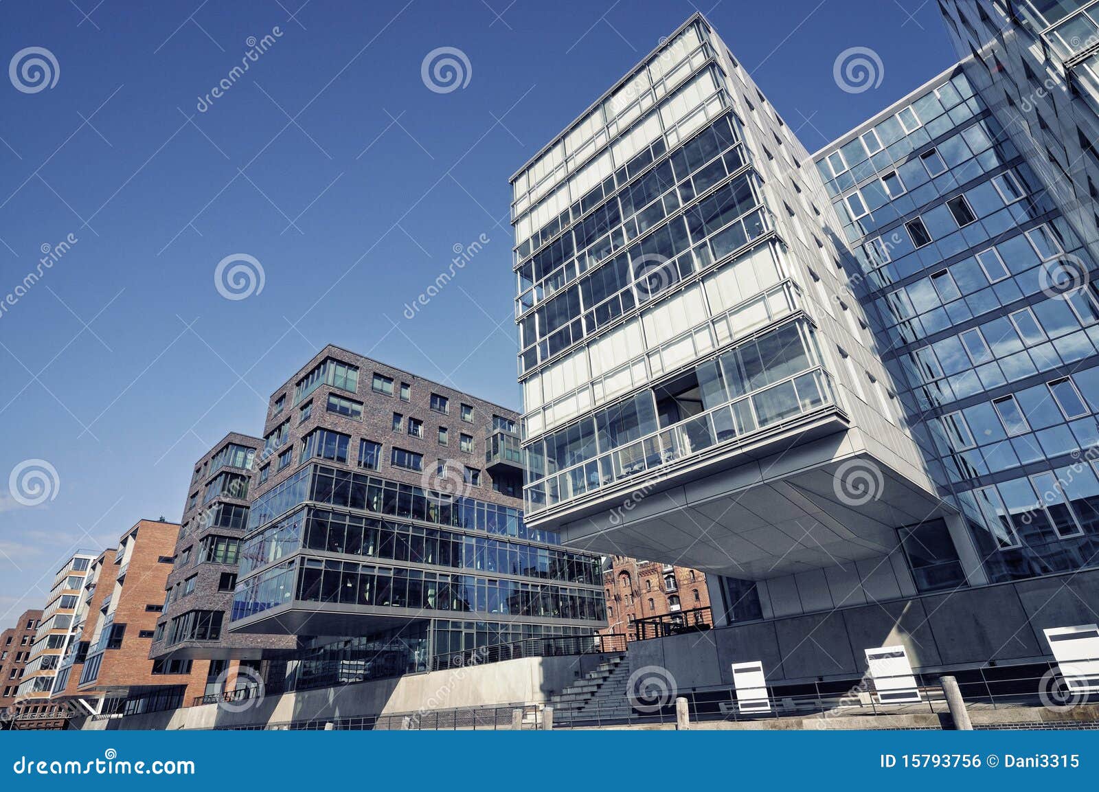 Modern Office Building in Hamburg, Germany Stock Photo - Image of ...