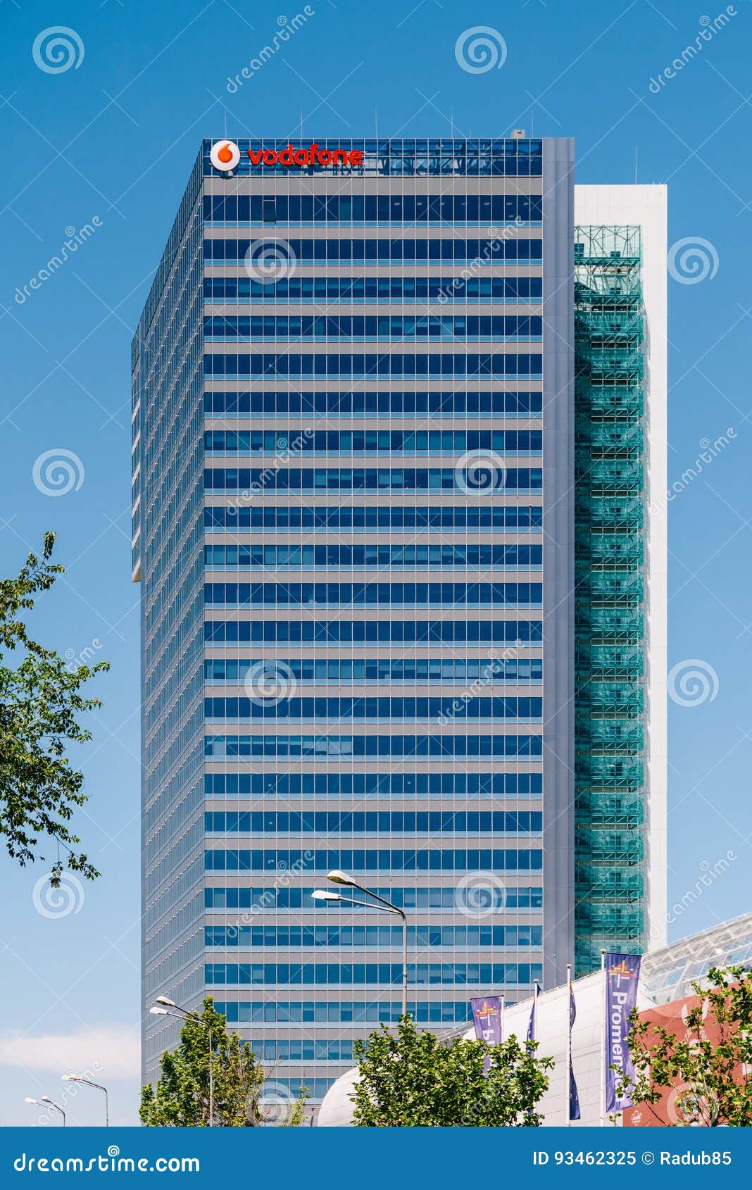 Modern Office Building in North District of Bucharest City Editorial ...