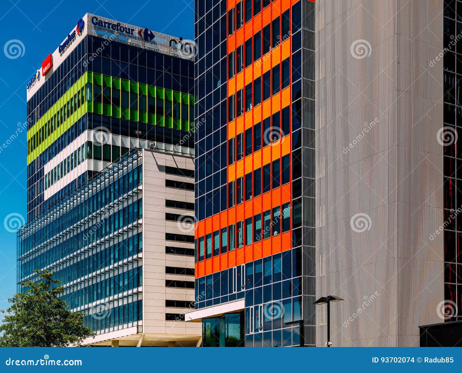 Modern Office Building in North District of Bucharest City Editorial ...