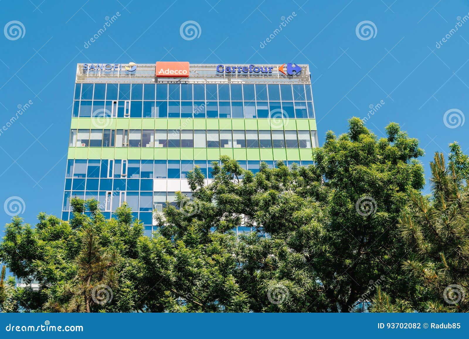 Modern Office Building in North District of Bucharest City Editorial ...