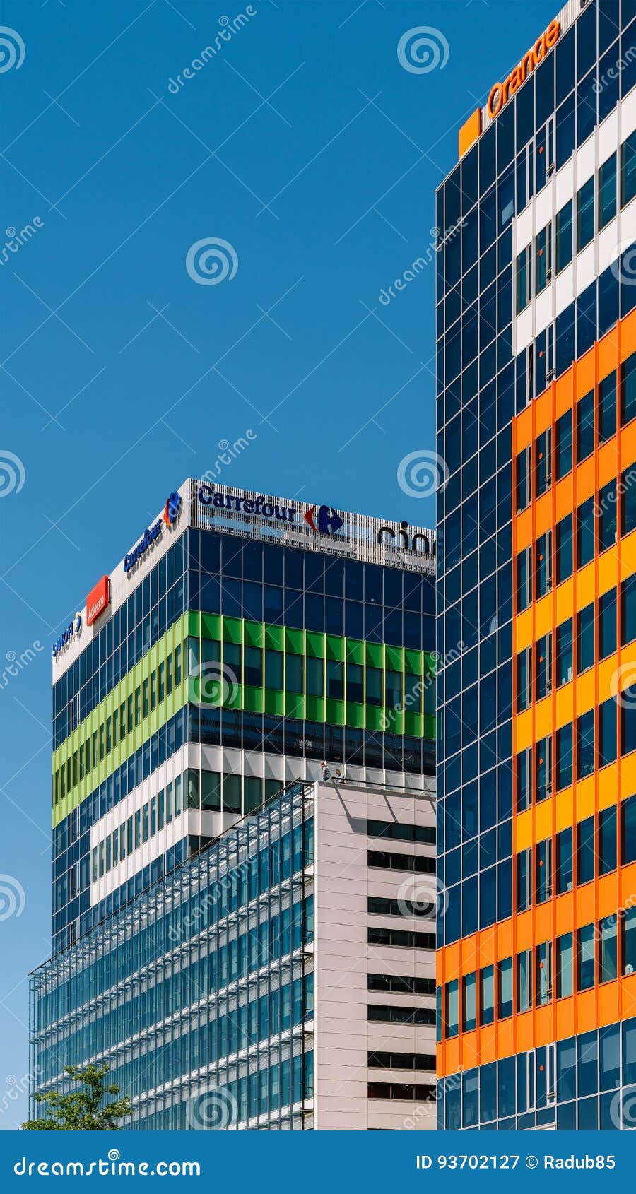 Modern Office Building in North District of Bucharest City Editorial ...