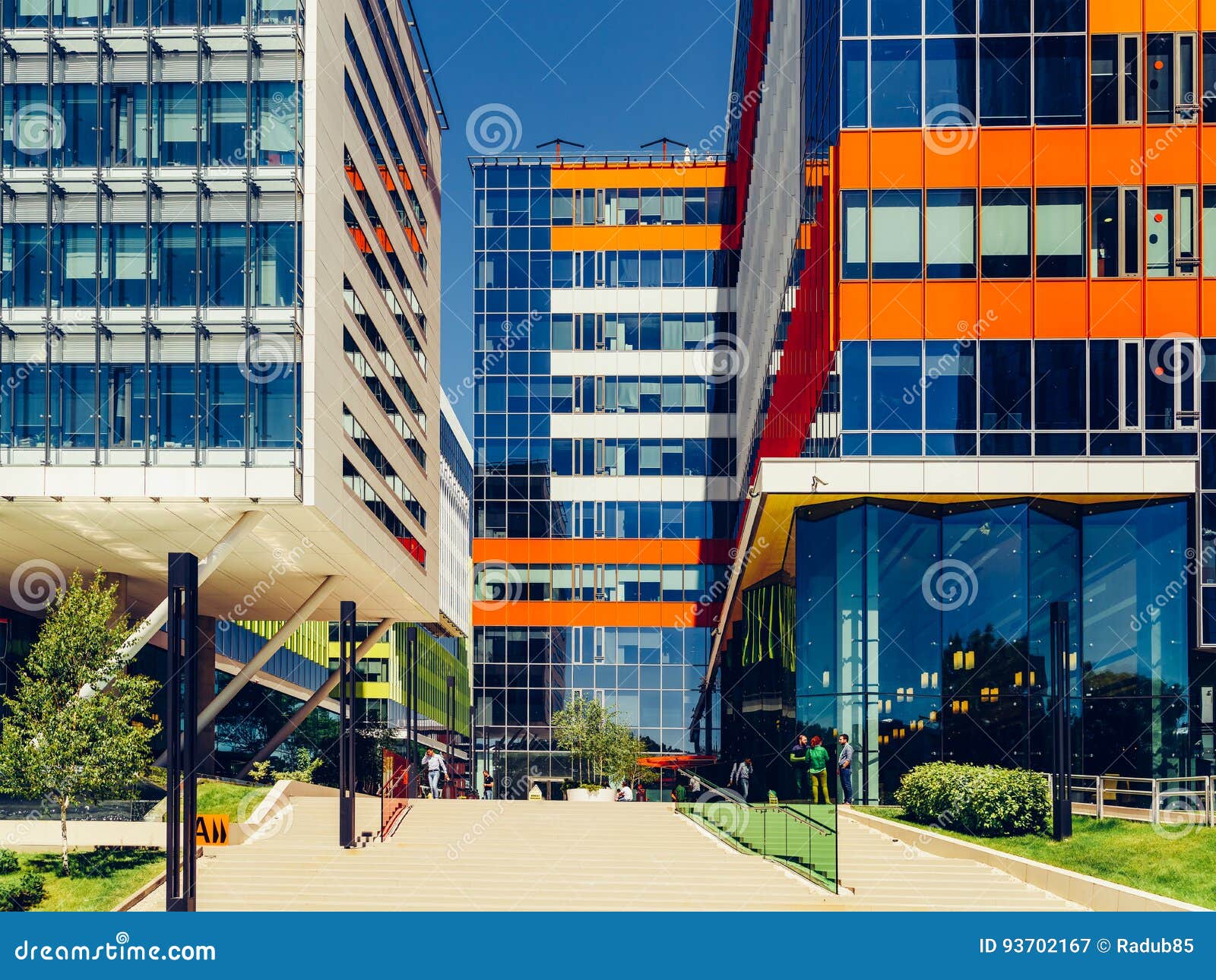 Modern Office Building in North District of Bucharest City Editorial ...