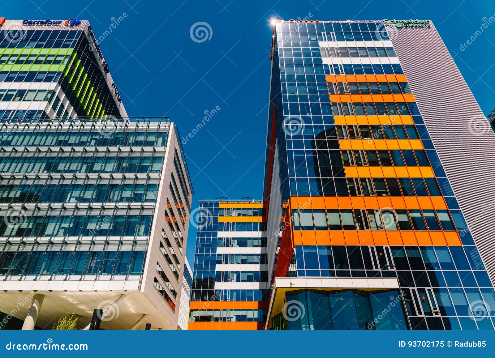 Modern Office Building in North District of Bucharest City Editorial ...