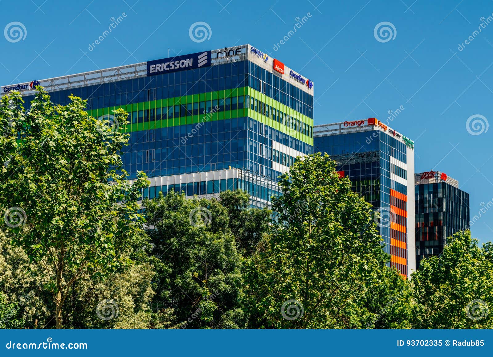 Modern Office Building in North District of Bucharest City Editorial ...