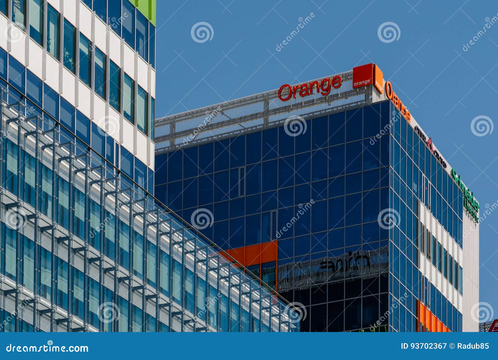 Modern Office Building in North District of Bucharest City Editorial ...