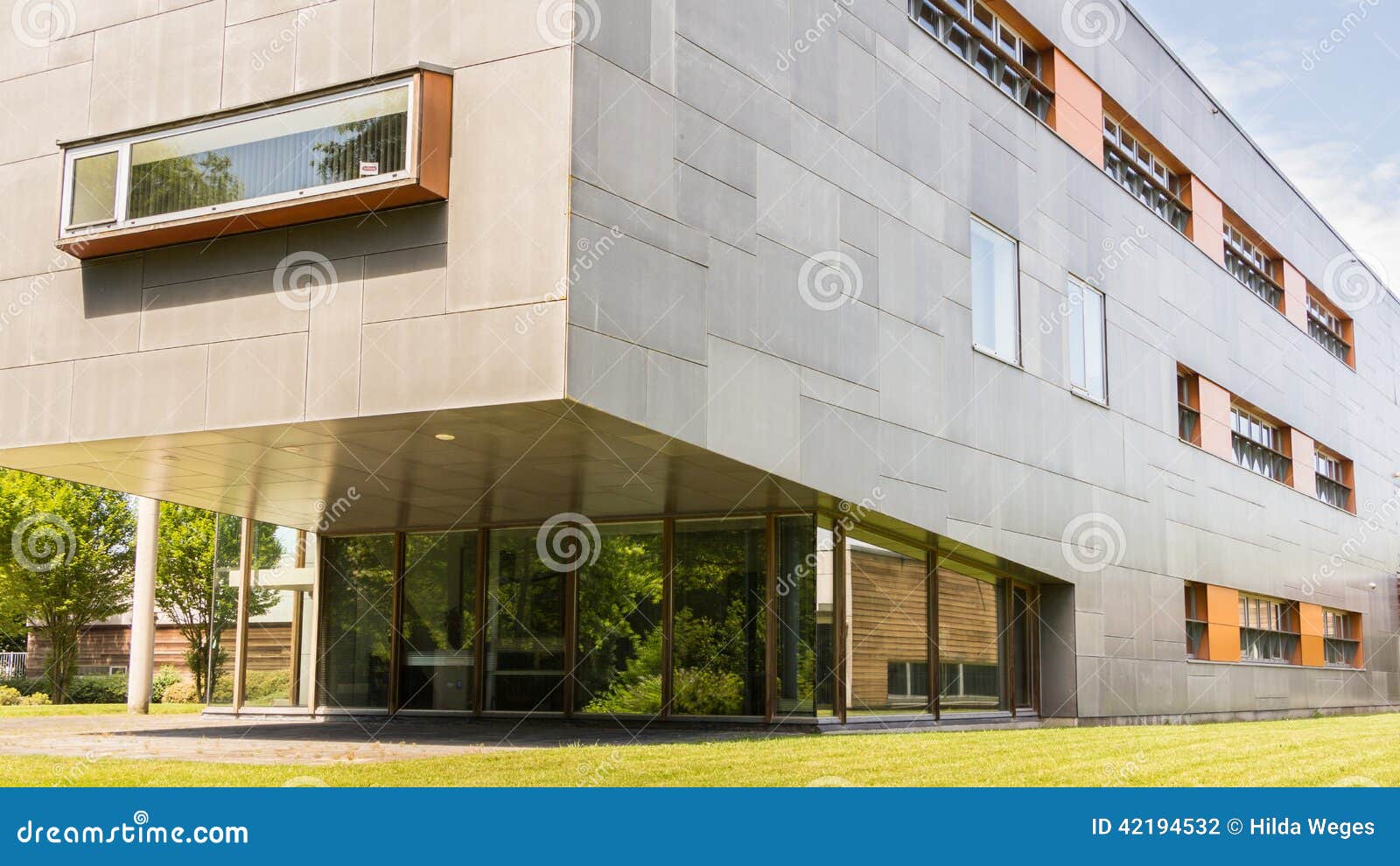 Modern office building stock photo. Image of grey, netherlands - 42194532