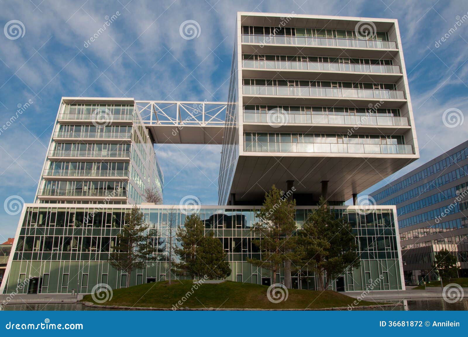 Modern Office Building in Vienna Stock Photo - Image of headquarters ...