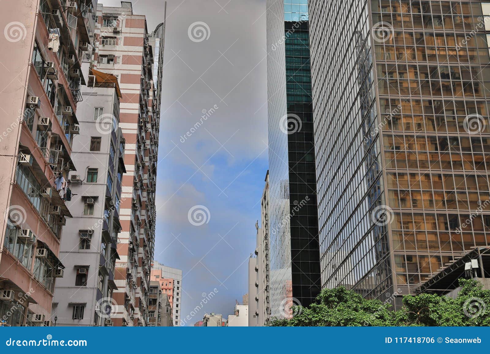 A Modern Office Building at Wan Chai, HK Stock Photo - Image of trade ...