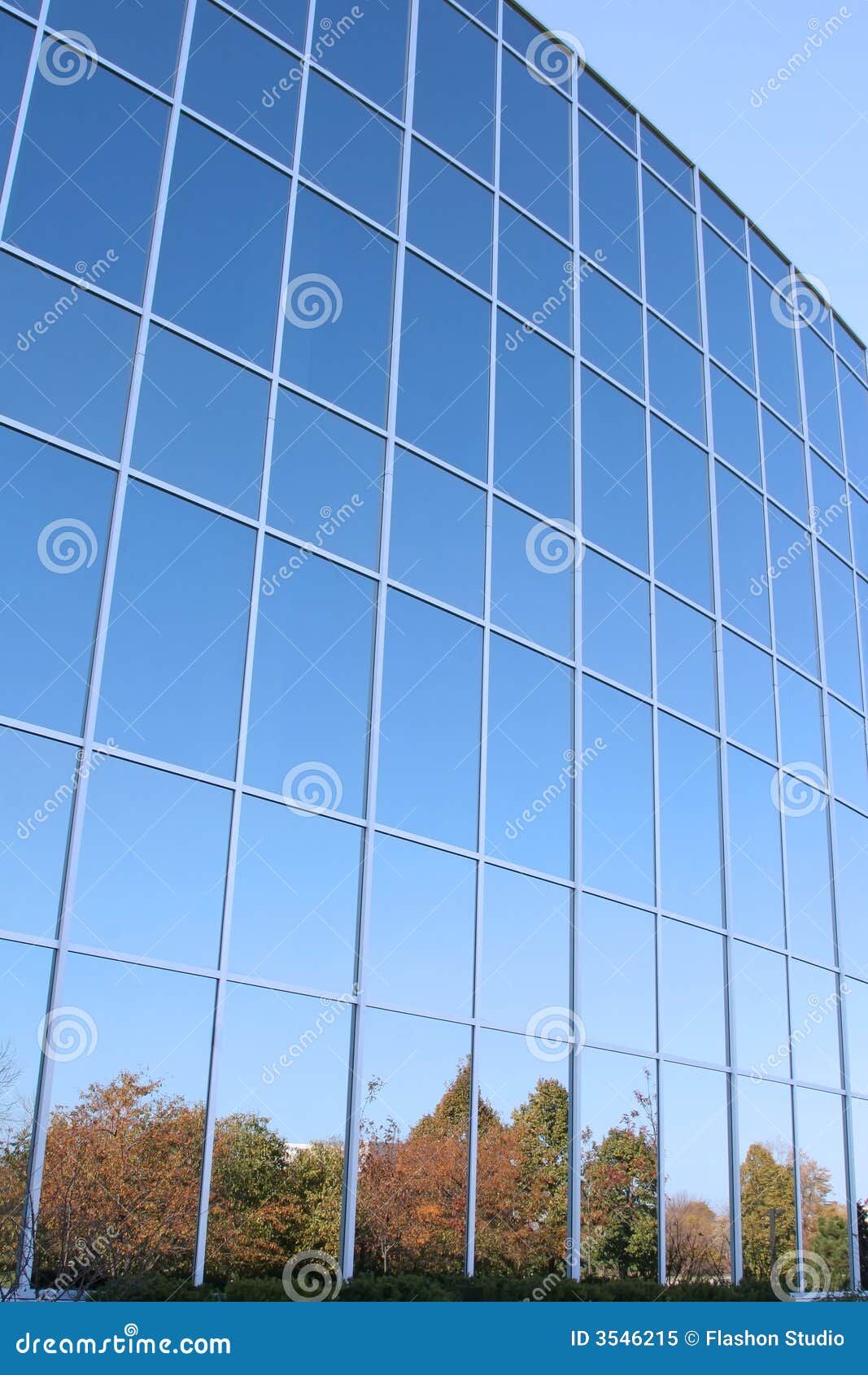 Modern Office Building Windows Stock Image - Image of industrial ...