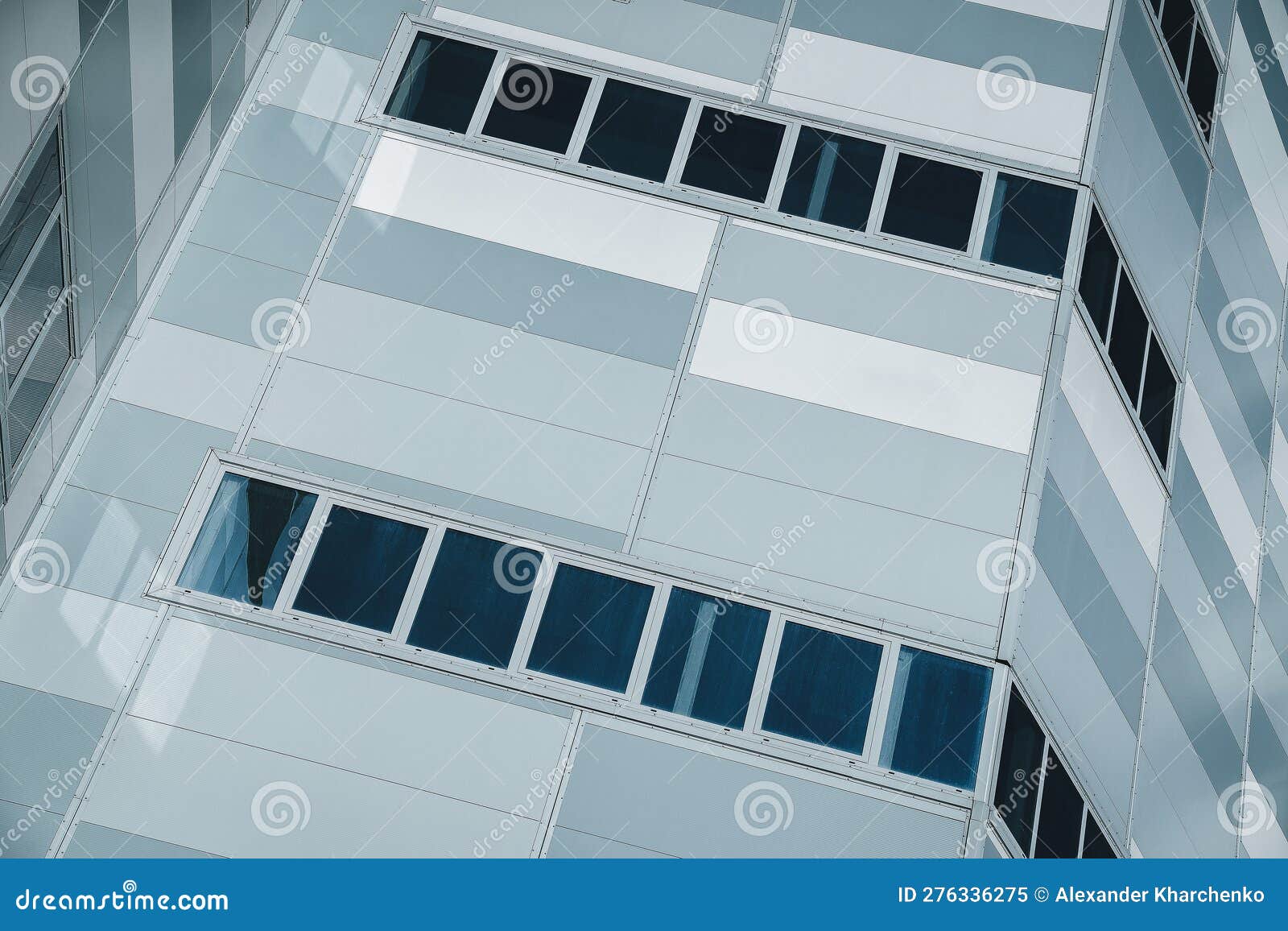 Modern Office Building Windows Background Stock Illustration ...