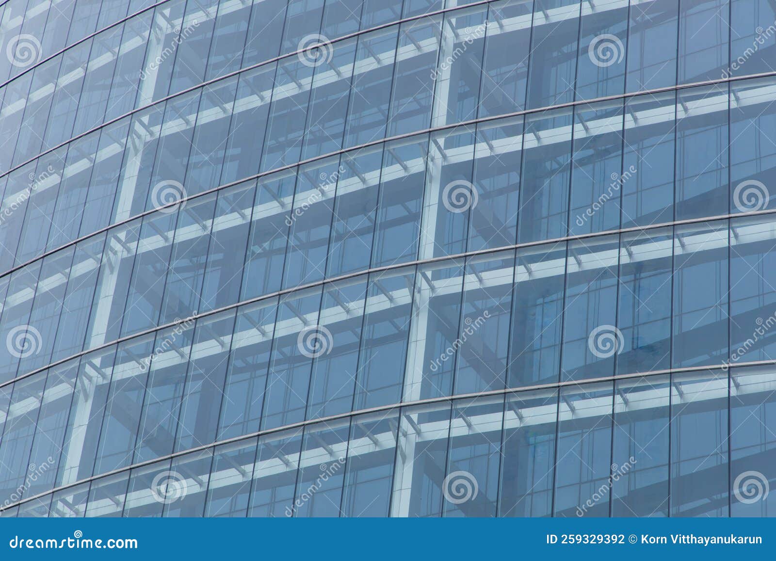 Modern Office Building Windows Construction. Skyscape Business Window ...