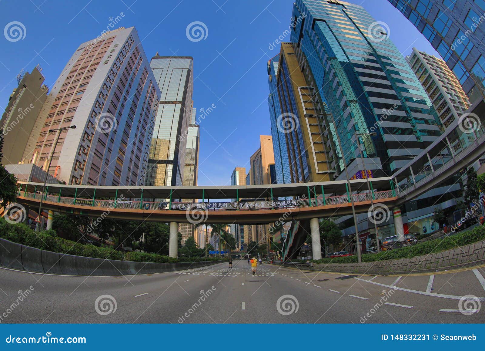 Modern Office Buildings in Central Hong Kong Editorial Photo - Image of ...