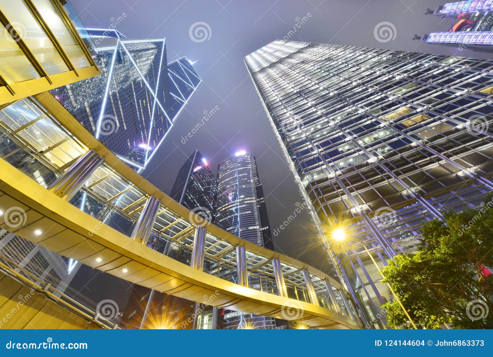 Modern Office Buildings in Central Hong Kong. Stock Photo - Image of ...