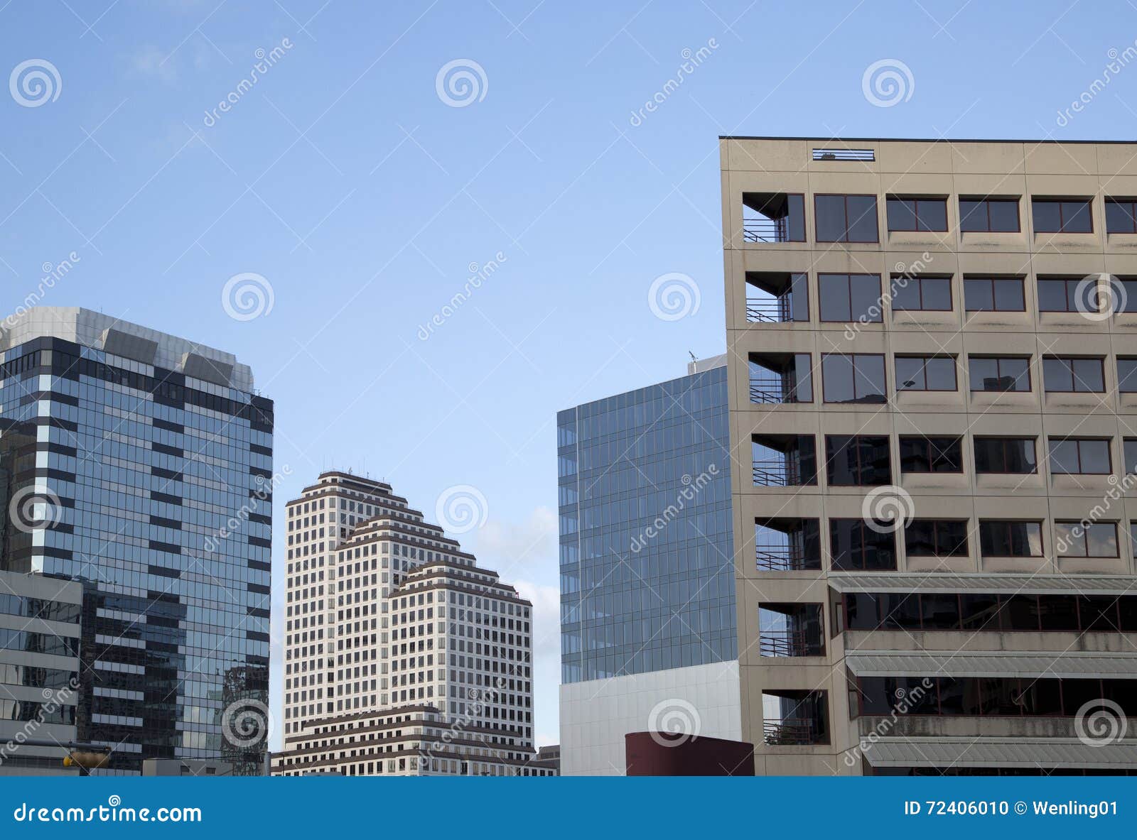 Modern Office Buildings in Downtown Austin Stock Photo - Image of ...