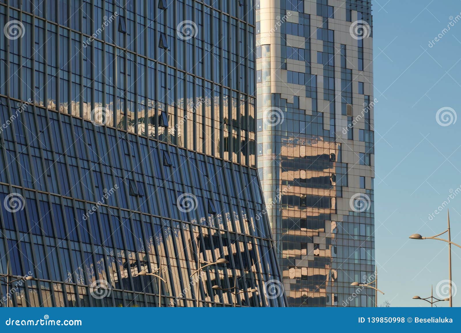 Modern Office Buildings Exterior Stock Photo - Image of commercial ...