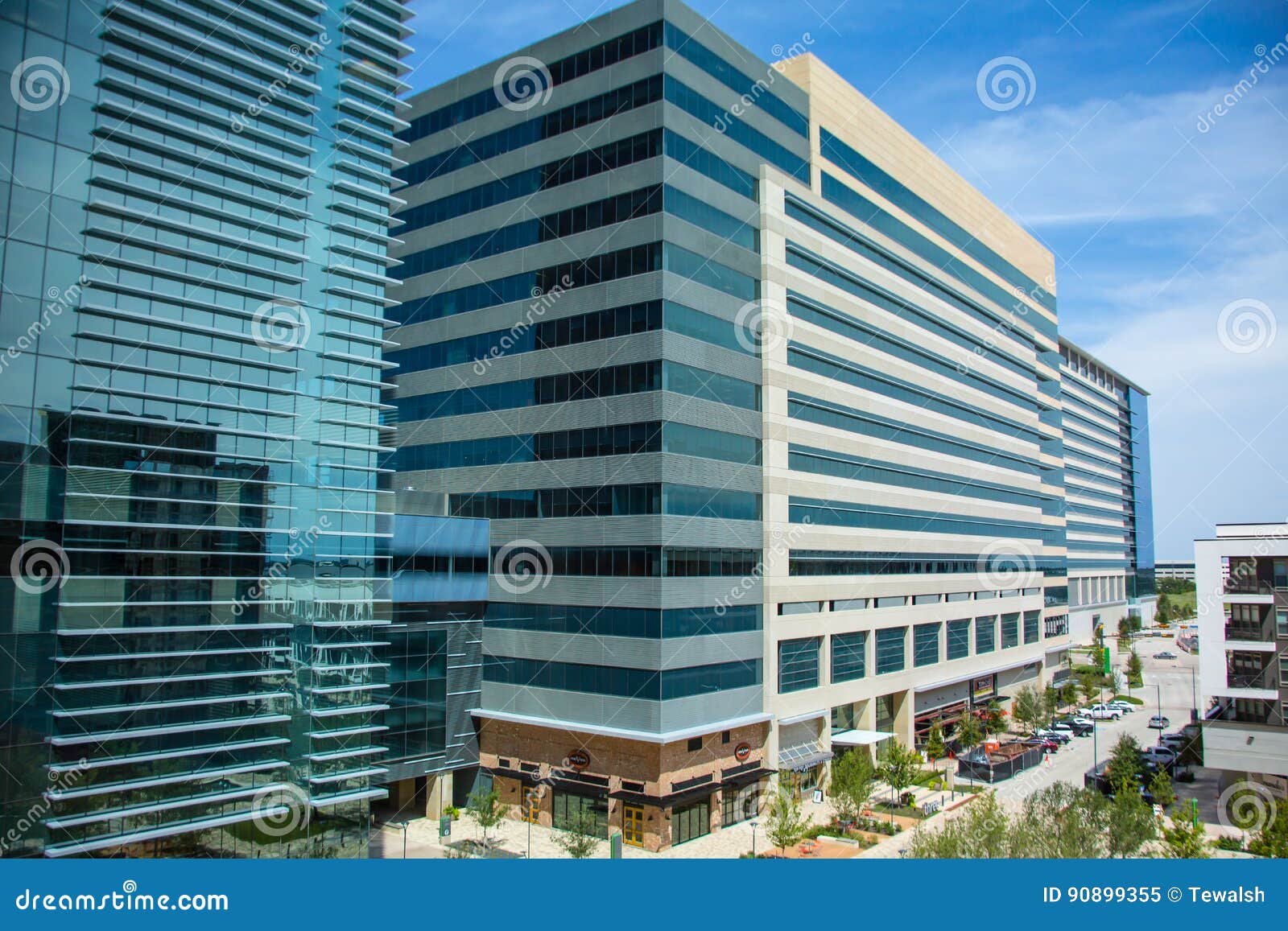 Modern Office Buildings stock image. Image of center - 90899355