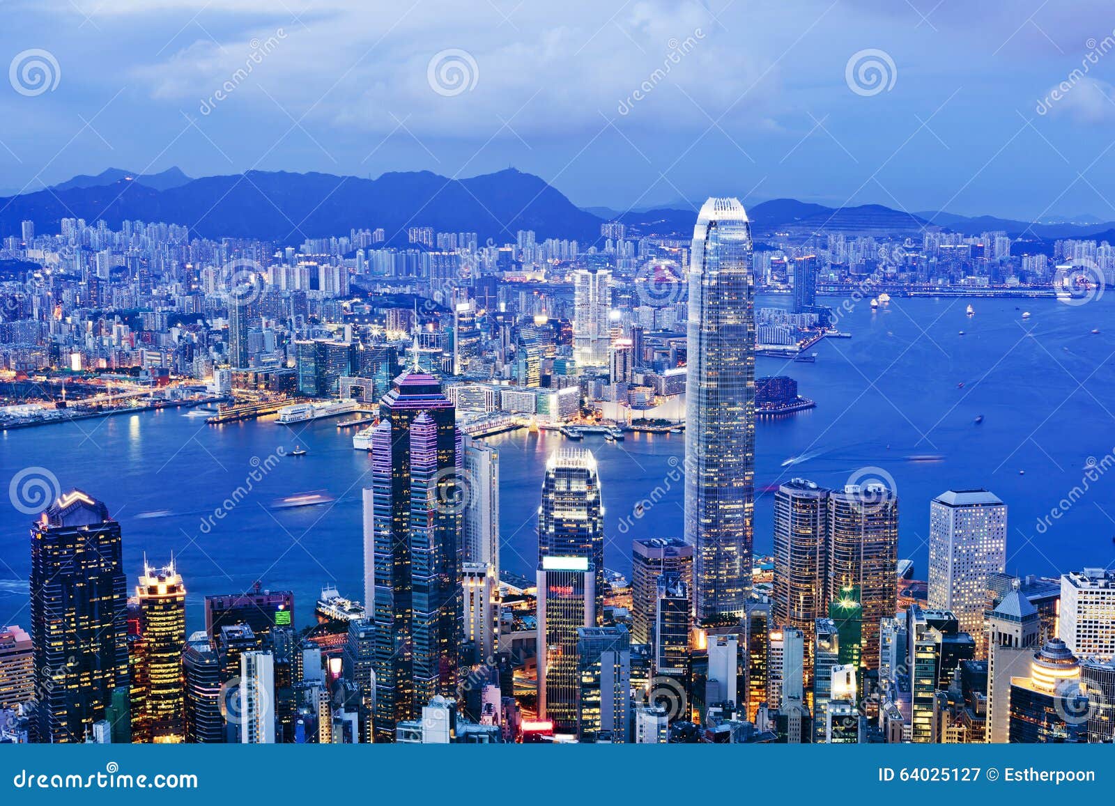 Modern Office Buildings in Hong Kong Stock Image - Image of corporate ...