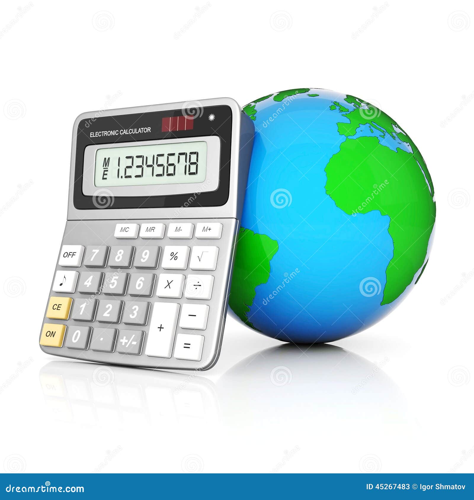 Modern office calculator stock illustration. Illustration of accounting ...