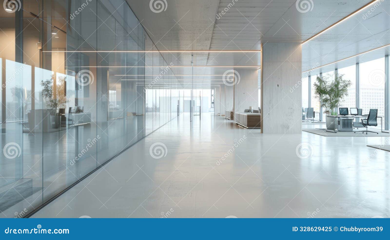 Modern Office Design with Clear Glass Walls for a Transparent and Open ...