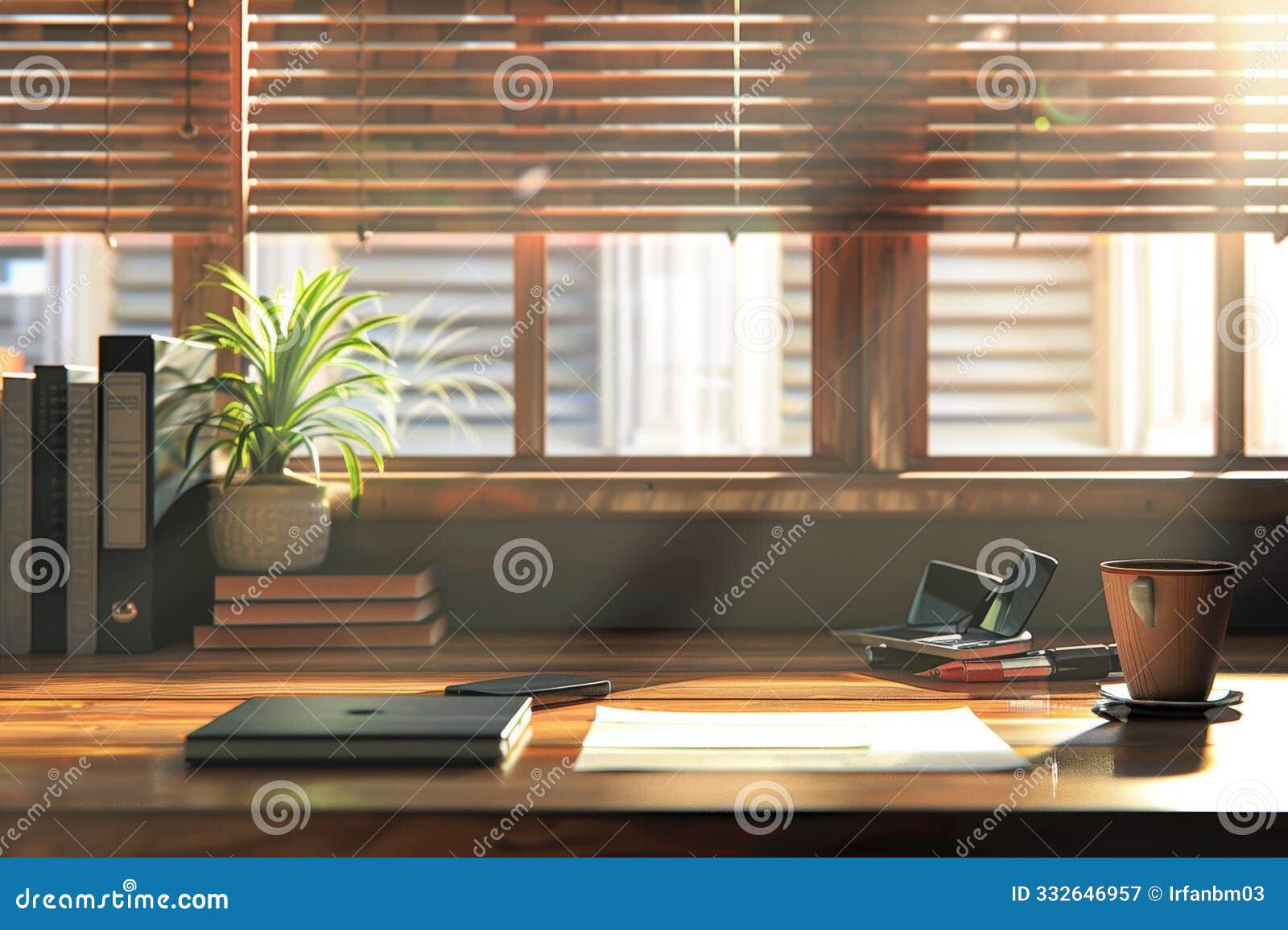 Modern Office Desk. Minimalist Workspace Concept Stock Image - Image of ...