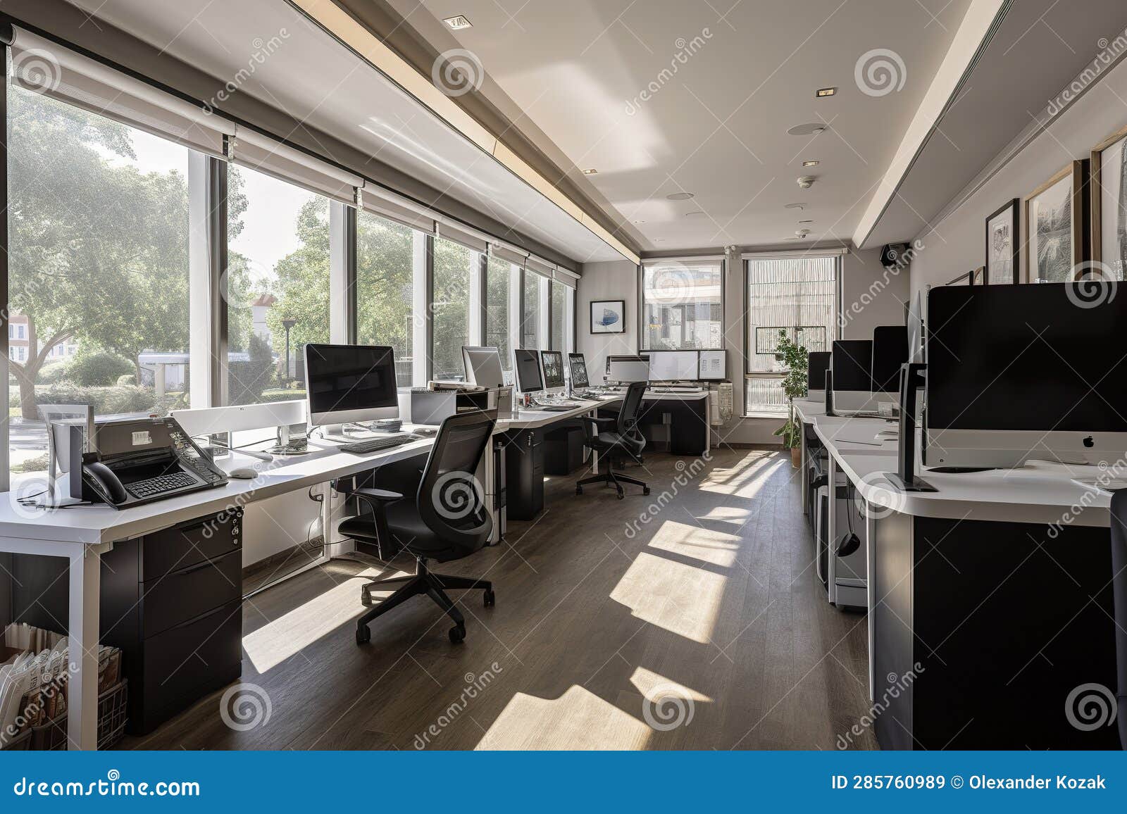 Modern Office for it Developers or for Architecture Bureau Stock Image ...