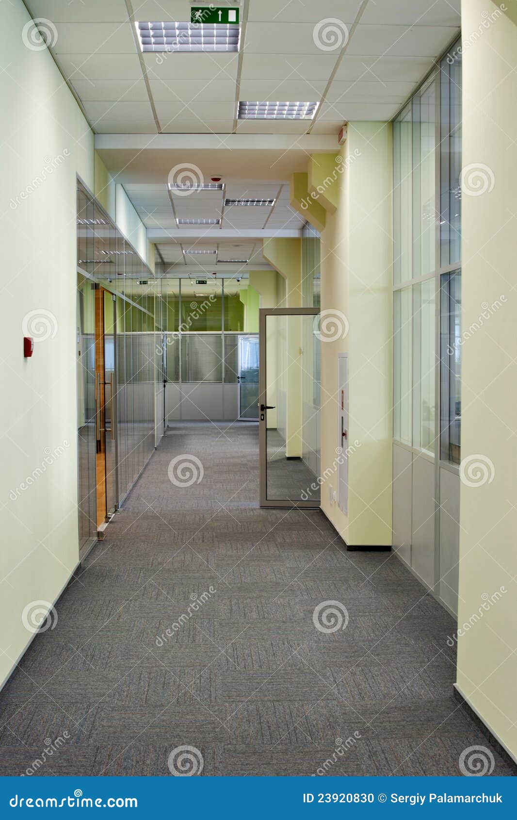 Modern office inside stock photo. Image of space, yellow - 23920830