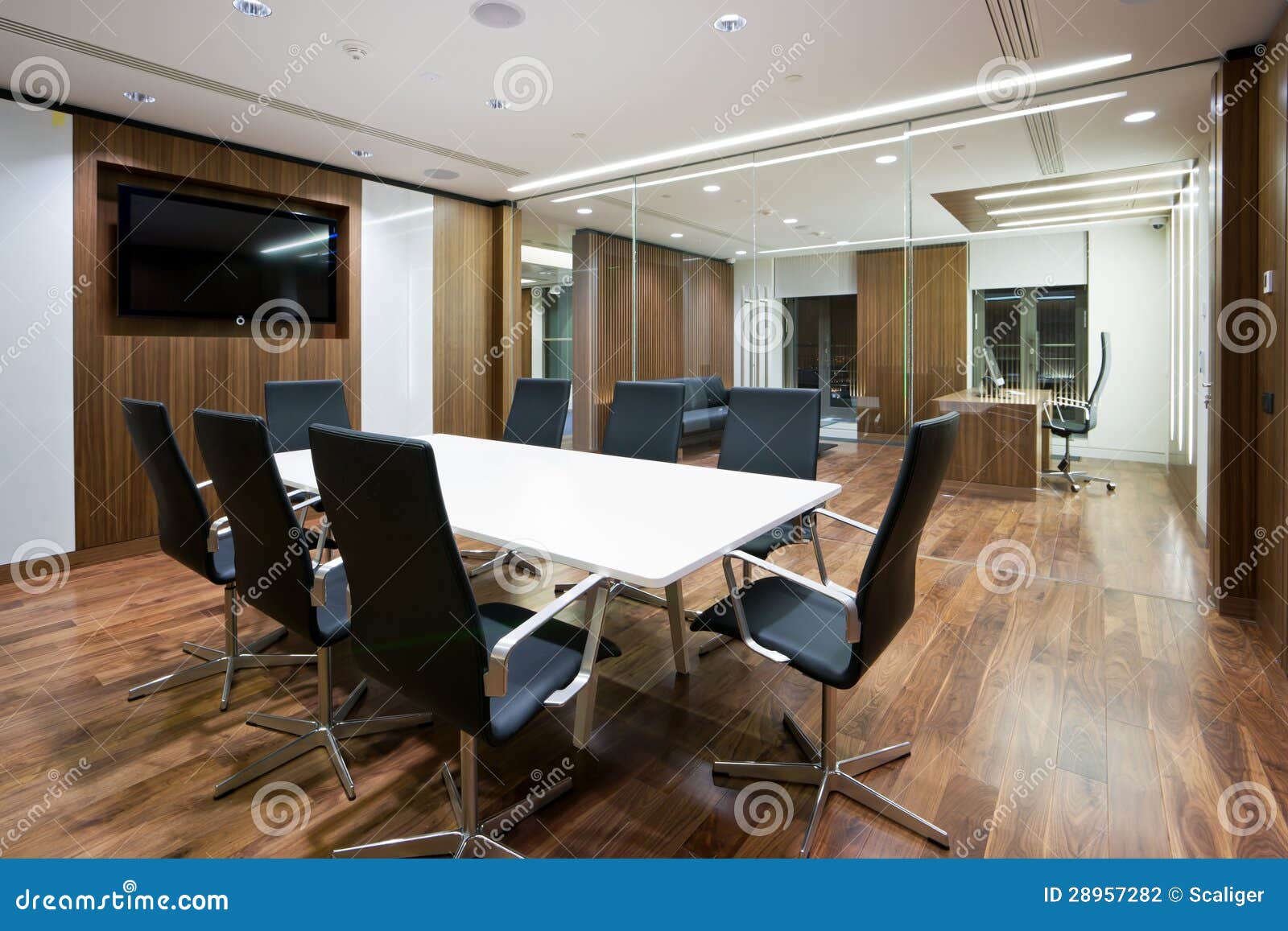 Modern office interior stock photo. Image of chair, contemporary - 28957282
