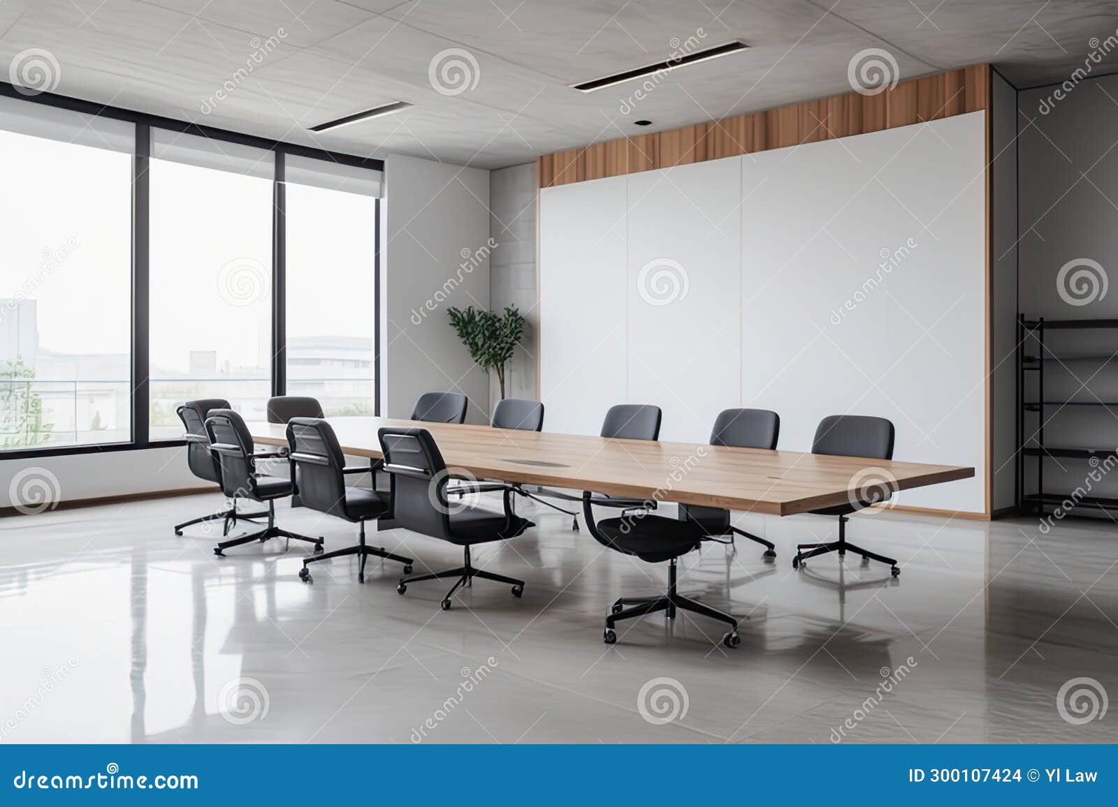 Modern Office Interior Design with Window View Editorial Stock Image ...