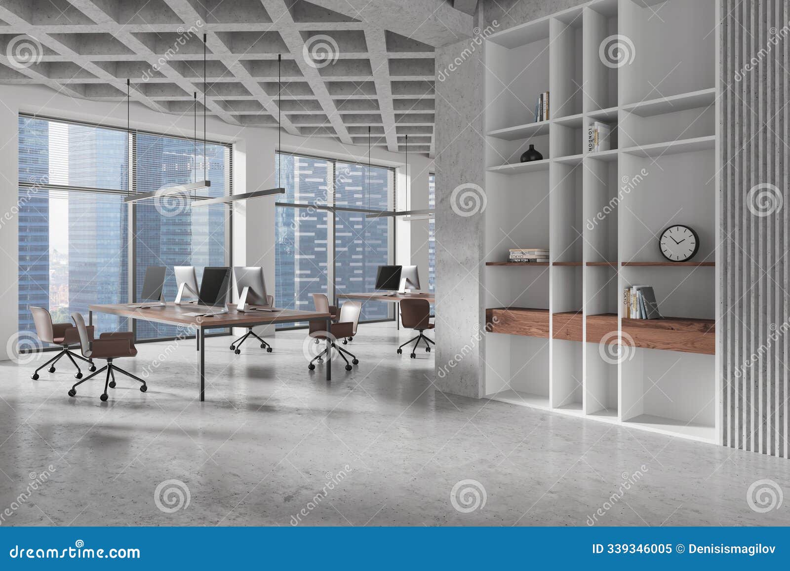 Row Of Pc Monitors 3d Rendering Lots Of Rows Of Simple Blank Black Pc ...