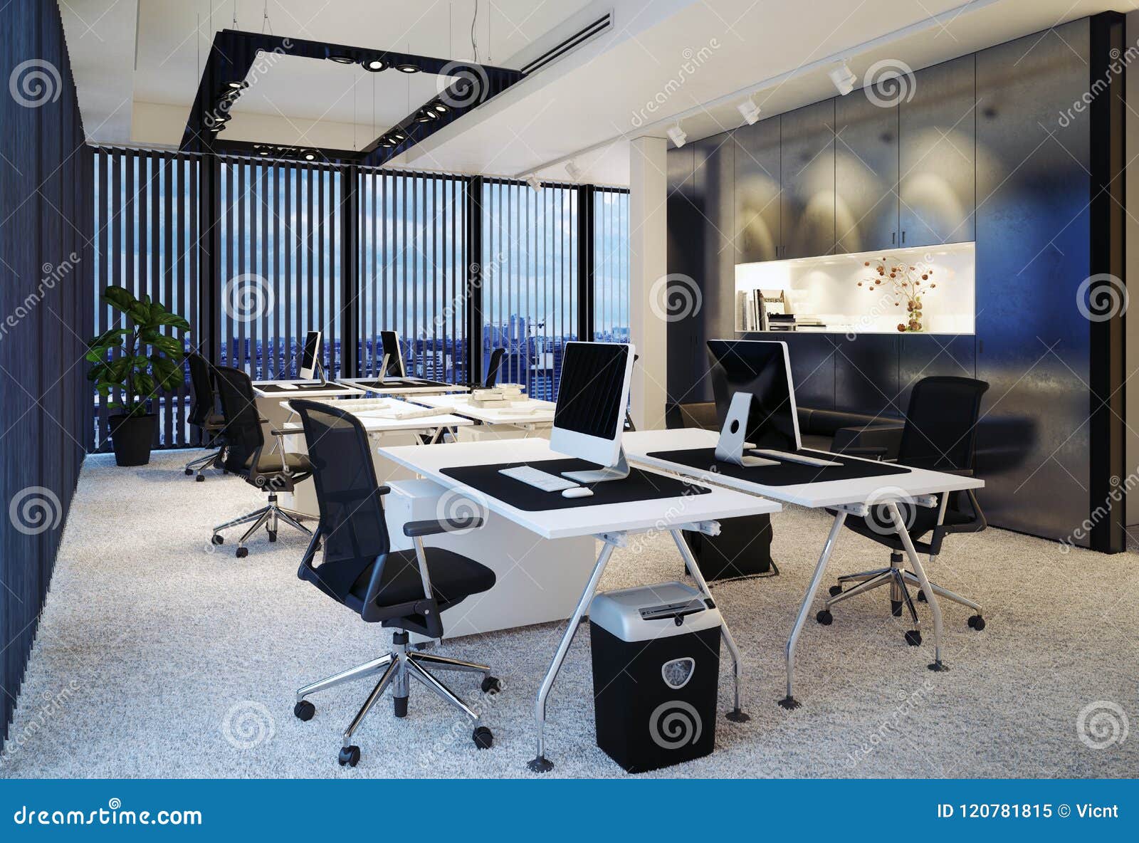 Modern office interior. stock illustration. Illustration of interior ... Modern office interior. stock illustration. Illustration of interior ...
